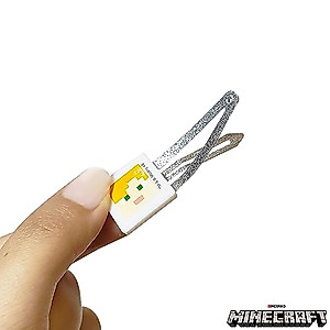 LUV HER Minecraft Girls BFF 6 Piece Toy Jewelry Box Set with 2 Rings, 2 Bead Bracelets and Snap Hair Clips Ages 3+