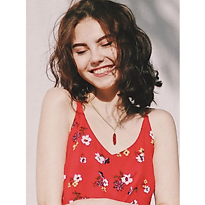 Frodete Carnelian Necklace Red Carnelian Necklace Red Jewelry for Women Healing Crystal Necklace Lucky Red Jewelry Gifts