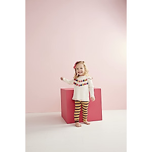 Mud Pie Baby Girl Tassel Tunic Legging Set, Multi, 9-12 Months