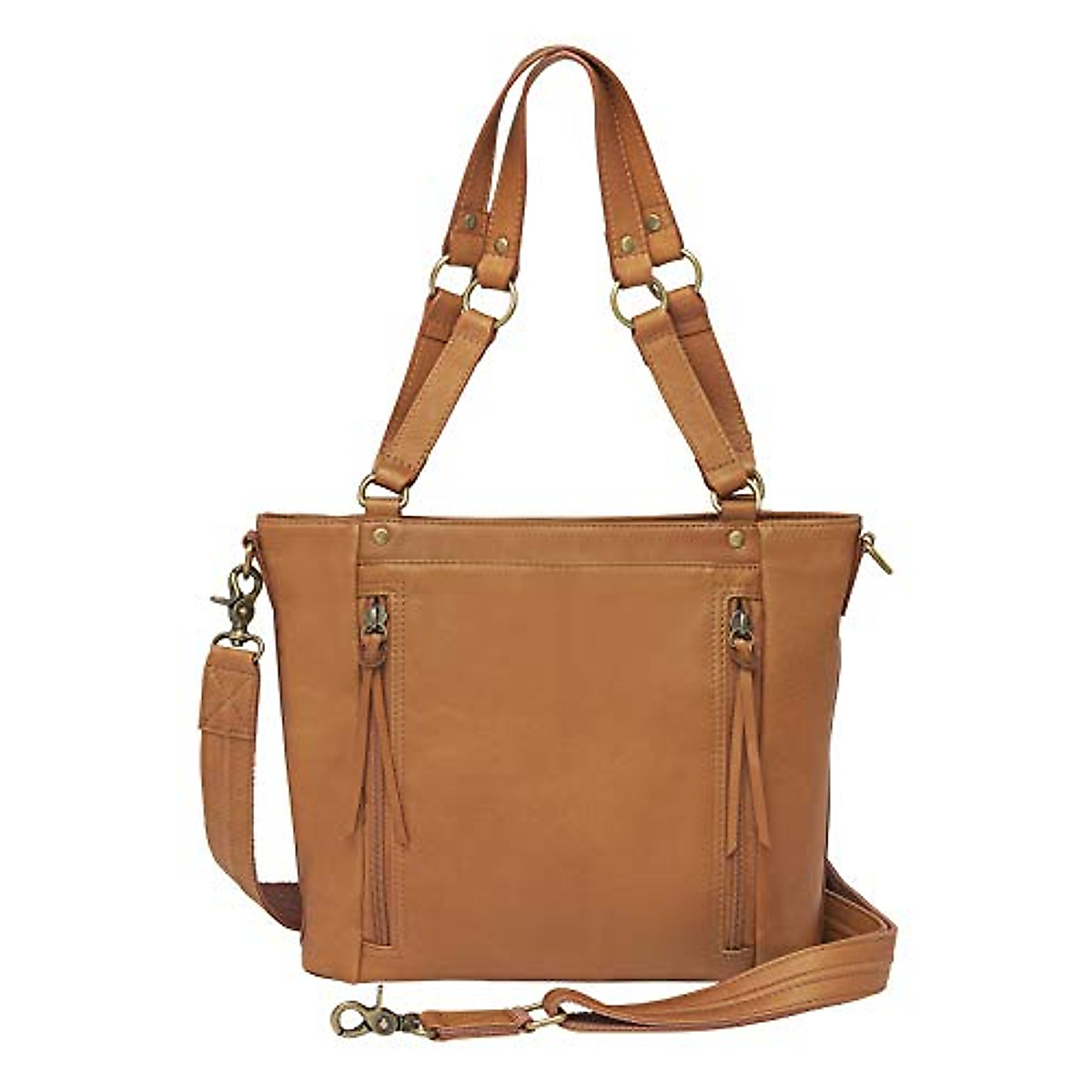 GTM Gun Tote'n Mama Cowhide Conceal Carry Purse, tan, One Size