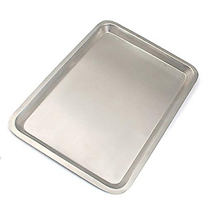 G.S Vanity Organizer Tray for Hand Towels, Makeup, Beauty Products - Brushed Stainless Steel