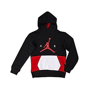 Nike Wild Utility Pullover Boys Active Hoodies Size S, Color: Black/Red/White-Black