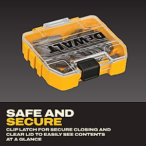 DEWALT DWAF2058CS 18 pc. Compact Magnetic Drive Guide Set, Yellow