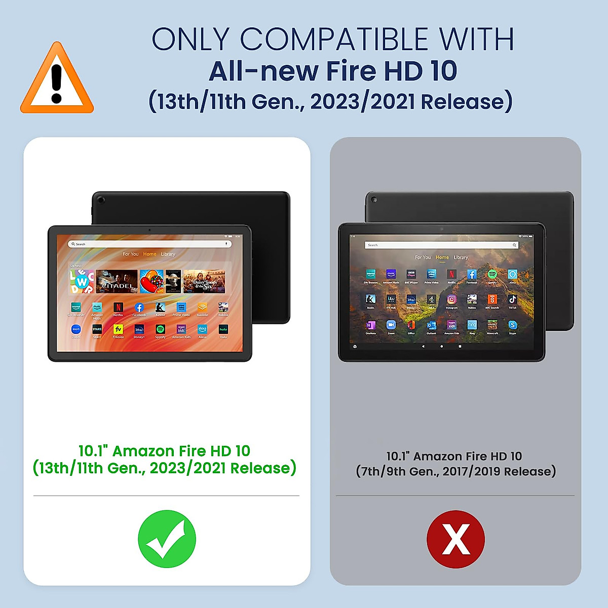 MoKo 2 Pack Sreen Protector for All-New Fire HD 10 & Fire HD 10 Plus - 10.1" (13th/11th Generation - 2023/2021 Release), Tempered Glass for Fire HD 10 Screen Protector, 9H Hardness, Glass