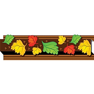 Carson Dellosa – Autumn Leaves Pop-Its Straight Borders, 3D Fall Classroom Décor, 8 Strips