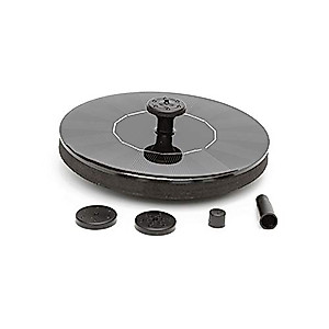 Solar Fountain Water Pump, Solar Powered Garden Decor Floating Fountain Freestanding Bird Bath Water Pump