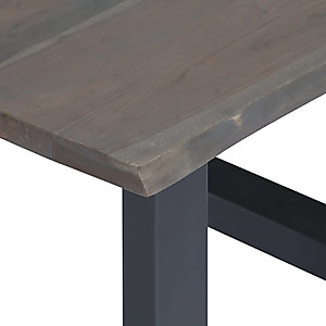 Center Table Modern Coffee Table Side End Table Coffee Table with Live Edges Gray 23.6"x23.6"x15.7"for Living Room,Home,Office,Living Meeting Room