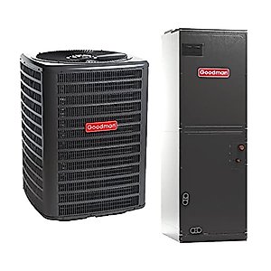 Goodman 2.5 Ton 14.3 SEER2 Energy-Efficient Single Stage Split System Air Conditioner GSXB403010 and Multi-Positional Multi-Speed Air Handler AMST30BU1400 with Internal TXV