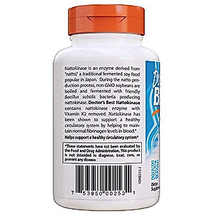 Doctor's Best Nattokinase, Non-GMO, Vegan, Gluten Free, 270 Veggie Caps