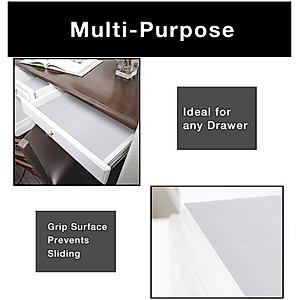 Smart Design Wire Rack Shelf Liner - Ribbed Grip - 12 Inch x 6 Feet - NSF Certified - for Steel Metal Shelves - Home Garage and Kitchen - White