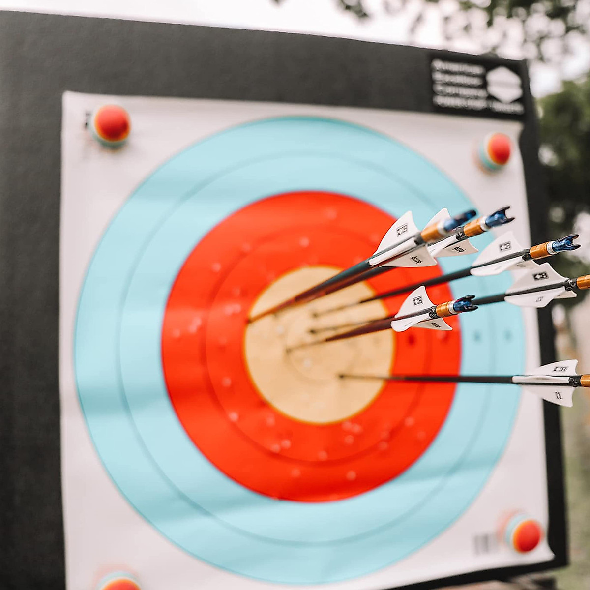 Power-Stop Archery Targets - 24" High-Density Big Block Foam Target for Broadheads and Field Tips