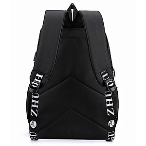 XIXISA 17 INCH Nezuko Laptop Backpack Kanroji Mitsuri Backpacks (Pink -Kanroji)