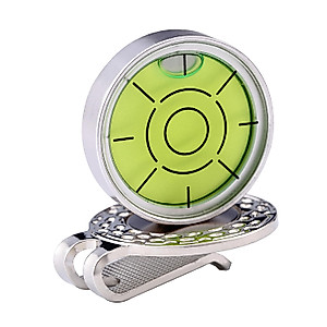 GHHJX Golf Ball Markers for Putting Green Magnetic Ball Marker Hat Clip Golf Putting Aid Green Reader