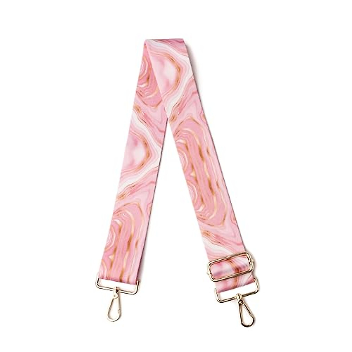 KEDZIE Interchangeable Adjustable Length 55” Handbag Purse Strap Replacement 2-inch Wide Guitar Style Crossbody Strap - Golden Hour