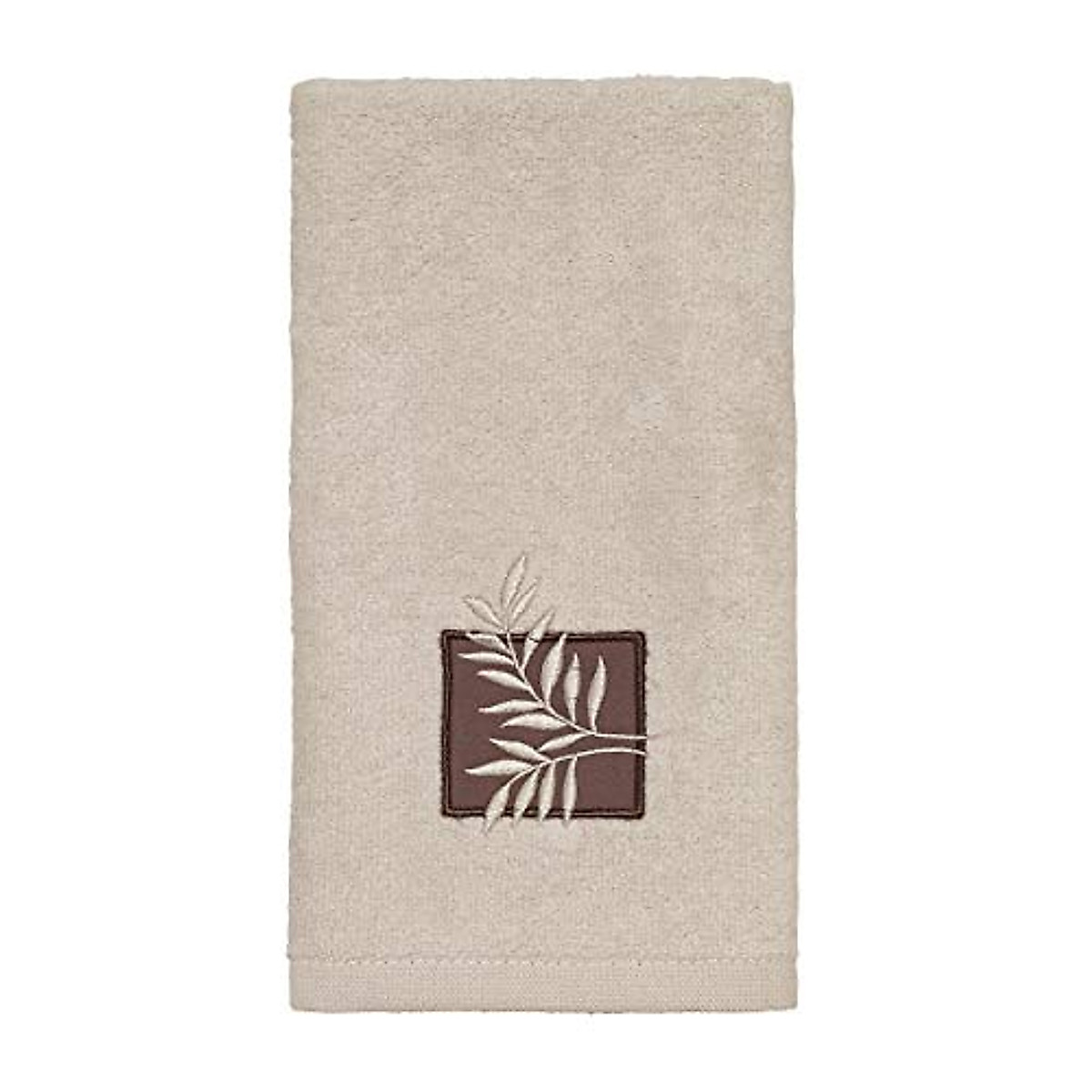 Avanti Linens - Fingertip Towel, Soft & Absorbent Cotton Towel (Serenity Collection, Beige)