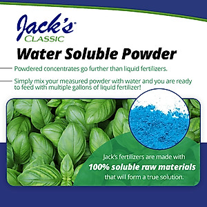 Jack's Classic 20-20-20 All Purpose Water-Soluble Fertilizer with Micronutrients to Provide General Growth on All Plants, 10lbs