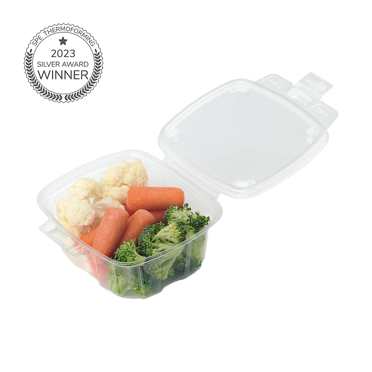 GoodGuard® Pack of 260-16 oz. Multi-Purpose Clamshell Tamper Evident Food Packaging, Crystal Clear - Food Storage Container with Lids