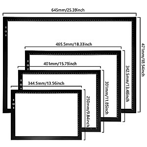 HSK A2 LED Artist Light Pad kit Dimmable Brightness with Lock/Unlock Modes for Diamond Painting, Adjustable Angle Stand
