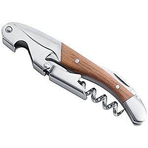 Wine Opener for Bar Restaurant Waiters, 3 in 1 Professional Wooden Handle Waiter Corkscrew Wine Key for Bartenders