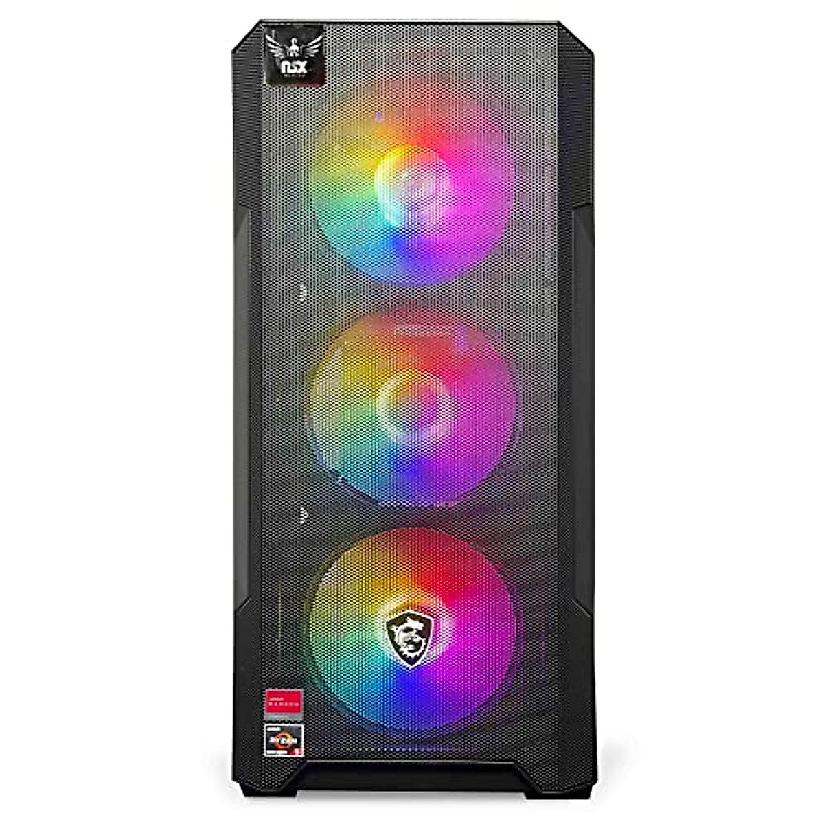 NSX GAMING Desktop Gaming Computer Home&Office PC Ryzen 5 5600G, 16GB DDR4 3600, 512Gb M2 NVME SSD, RGB Fans, Win 10 Home 64-bit Ready(Ryzen 5 5600G) Built in USA, 1 Year Warranty