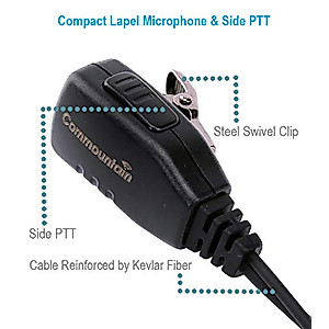 Single Wire Earpiece with Reinforced Cable for Motorola Radios APX4000 APX6000 APX7000 APX8000 XPR6100 XPR6350 XPR6550 XPR7550 XPR7550e (APX 6000 4000 7000 8000 XPR 6350 6550 7550 7550e Headset)