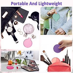 Windspeed 18 Pcs Mini Folding Mirror Round Compact, 2.4 in Small Portable Travel Makeup Mirror Compact Mirror Bulk Round Makeup Mirror for Purse, Women Girls Travel Daily Use