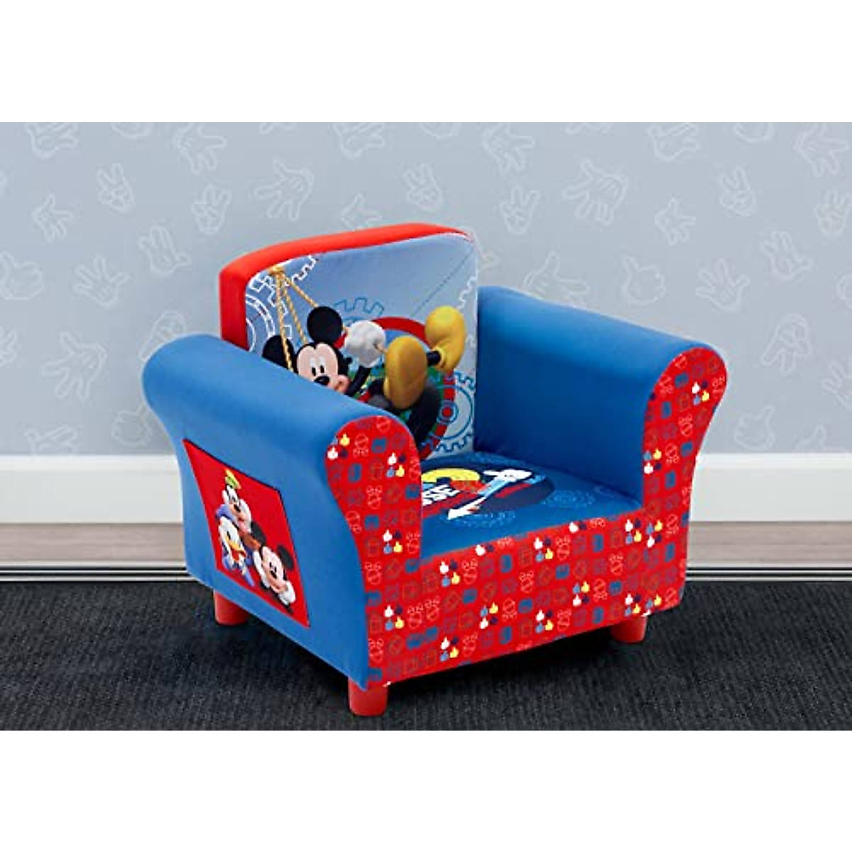Delta Children Upholstered Chair, Disney Mickey Mouse