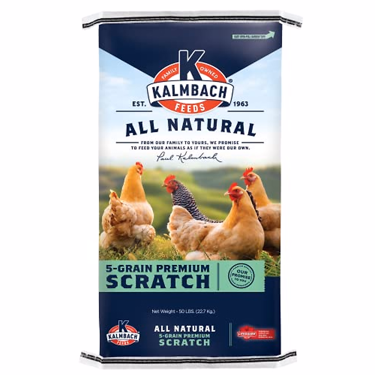Kalmbach Feeds All Natural 5 Grain Premium Scratch Grain Treat for Chickens