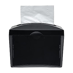 Restaurantware 7.5 x 6 x 6.3 Inch Napkin Holders, 1 Rectangle Napkin Dispenser - Tabletop, Easy Access, Gray Plastic Commercial Napkin Dispensers, Refillable, For Countertops