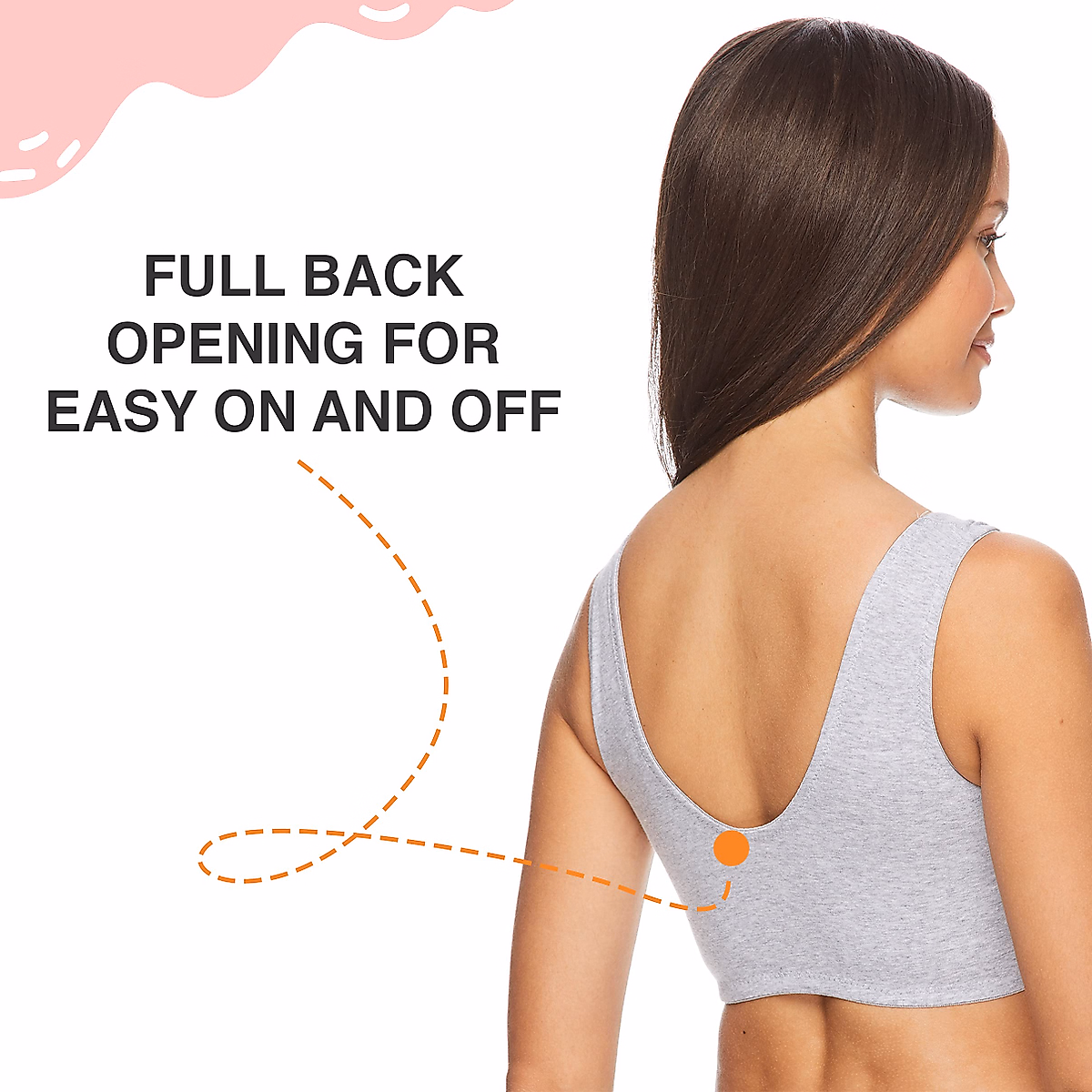 Lamaze womens Cotton Spandex Sleep for Nursing and Maternity Full Coverage Bra, Heather Grey, Large US