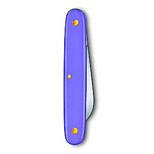 Victorinox Garden Floral Knife, Swiss Made, Straight Blade, Stainless Steel, Purple