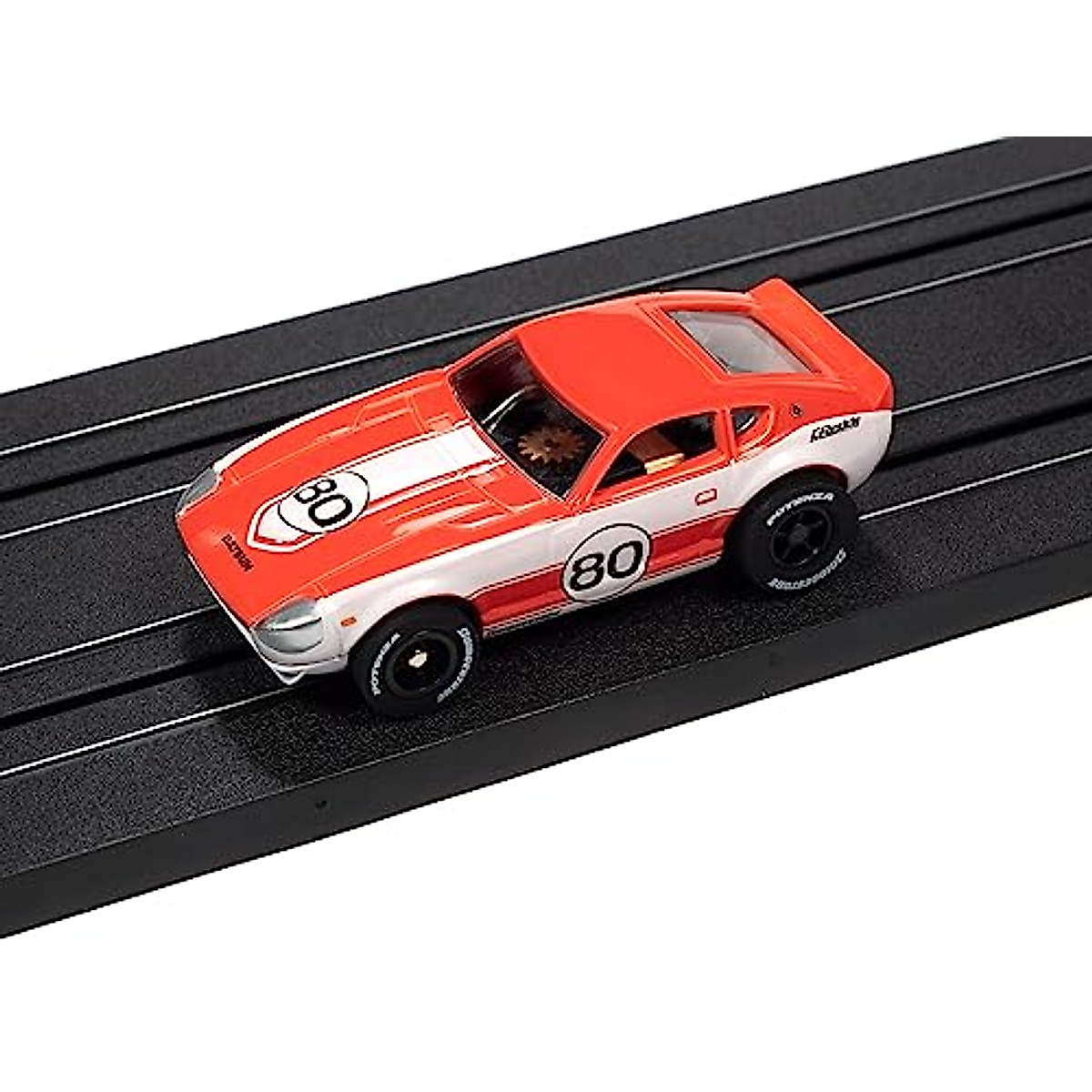Auto World Xtraction 1973 Datsun 240Z Covered Headlights (Red) HO Scale Slot Car
