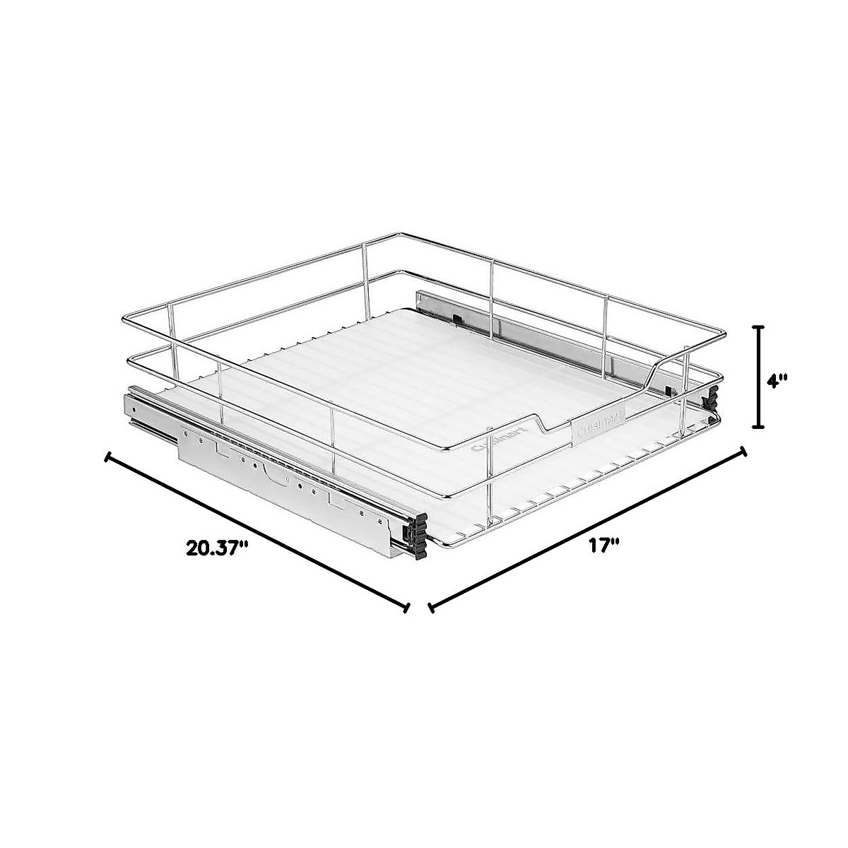 CUISINART 11" Sliding Cabinet Organizer, Chrome Finish