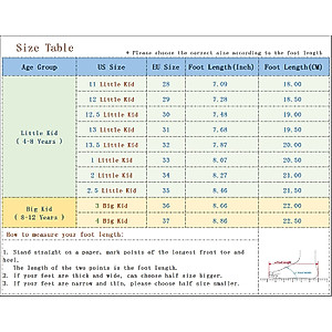 FUQIAO Kids Firm Ground Soccer Cleats for Boys Girls Outdoor Athletic Turf Shoes Indoor Football Trainning Sneakers, Blue, 2.5 Little Kid