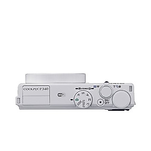 Nikon Coolpix P340 12.2 Mp Wi-fi Cmos Digital Camera with 5x Zoom Nikkor Lens and Full Hd 1080p Video (White)