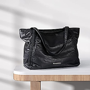 Montana West Hobo Vegan Leather Purses for Women Ultra Soft Shoulder Bags Casual Tote Black