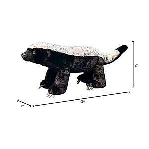 FRANKIEZHOU Honey Badger Stuffed Animal-Black 15.75",Realistic Badger Plush Toy, Honey Badger Stuffed Toy,Soft and Durable, Toy for Boy,Girl Toys,Gifts for Kids,Pillow Animals, Home Decor,Hugging Toy