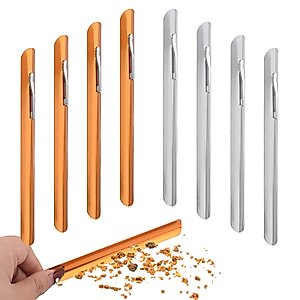 Crumbers for Servers, 8pcs Table Crumb Sweepers Bread Crumber Cleaner, Aluminum Crumb Scraper Crumber Tool for Restaurants, Homes, Servers, Waiters(Gold & Silver)