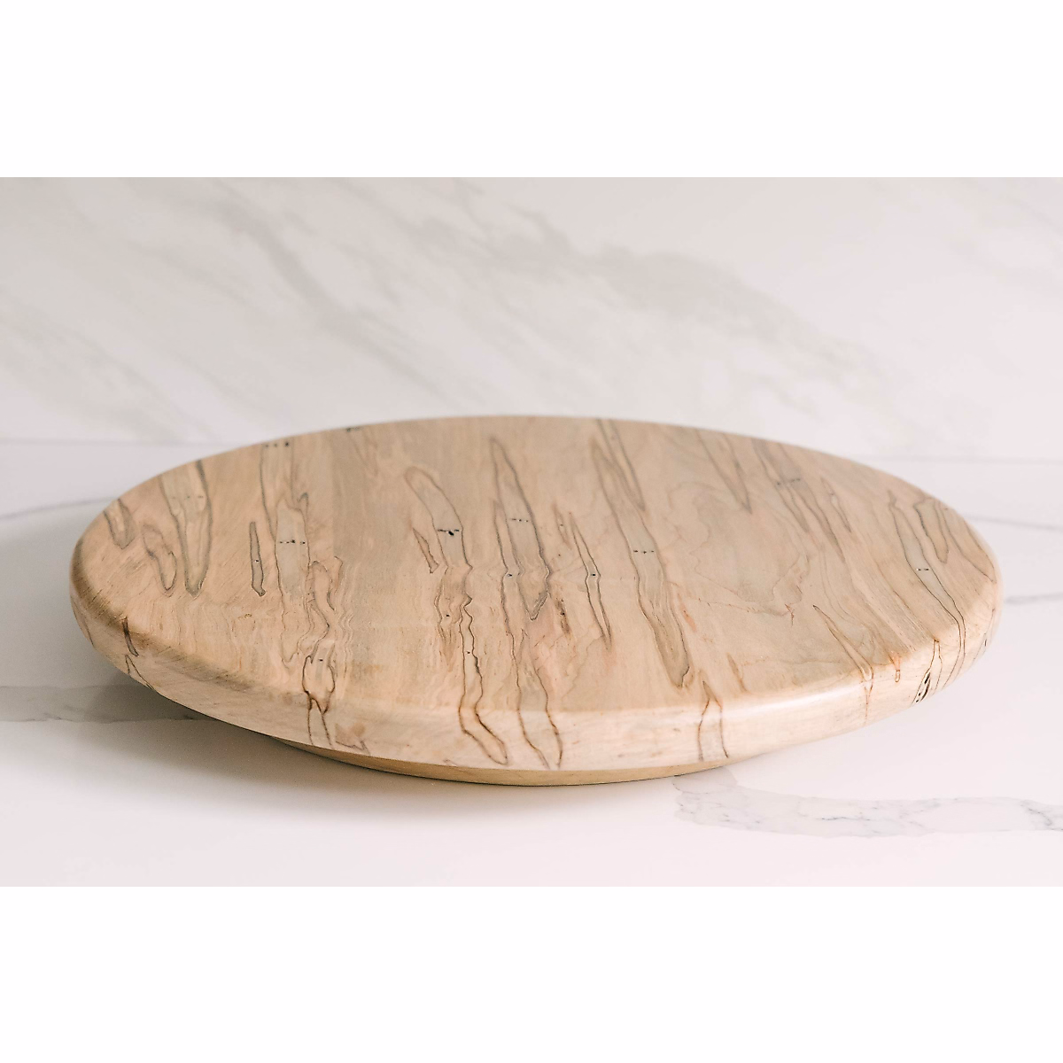 Ambrosia Maple Wood Lazy Susan Turntable 16", Dining Room Centerpiece