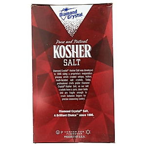 Diamond Crystal Pure and Natural Kosher Salt, 48 oz (Pack of 3)