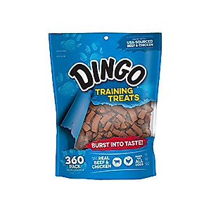 Dingo Soft & Chewy Beef/Chicken Training Treats, 360-Count