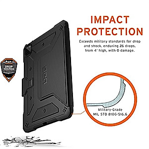 UAG Designed for iPad Pro 11" (4th Gen 2022, 3rd Gen 2021) Case Metropolis Rugged Heavy Duty Protective Cover Multi-Angle Viewing Folio Stand with Pencil Holder, Black by URBAN ARMOR GEAR