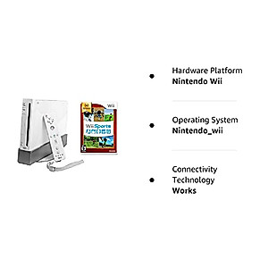 Nintendo Wii Console with Wii Sports (Renewed)