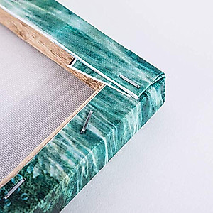 Shenywell Canvas Print Wooden Framed Wall Decor Art Painting 16x20 Inches Easter Crucifixion and Resurrection Home Artwork Bedroom Living Room Easy to Hang