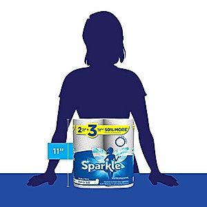Sparkle Paper Towels, 24 = 47 Regular Rolls, Modern White, Pick-a-Size Plus