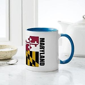 CafePress Maryland Flag Mug Ceramic Coffee Mug, Tea Cup 11 oz