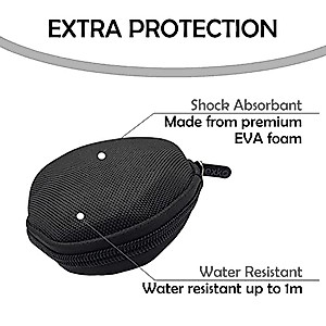 Vexko Mouse Travel Case Compatible with Logitech Ergo M575 Wireless Trackball Computer Mouse - Case Only (Black/Gray)