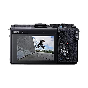 Camera EOS M6 II Mirrorless Camera Digital Camera with EF-M 15-45mm F/3.5 Lens Compact Camera Professional Photography Digital Camera (Color : Silver)
