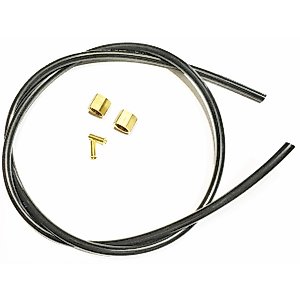 Sellerocity Brand Kit Air Compressor Tube Unloader Hose 40" Compatible With Emglo Jenny 610-1091 Dewalt A12463 Contains Nut & Ferrule With Inserts