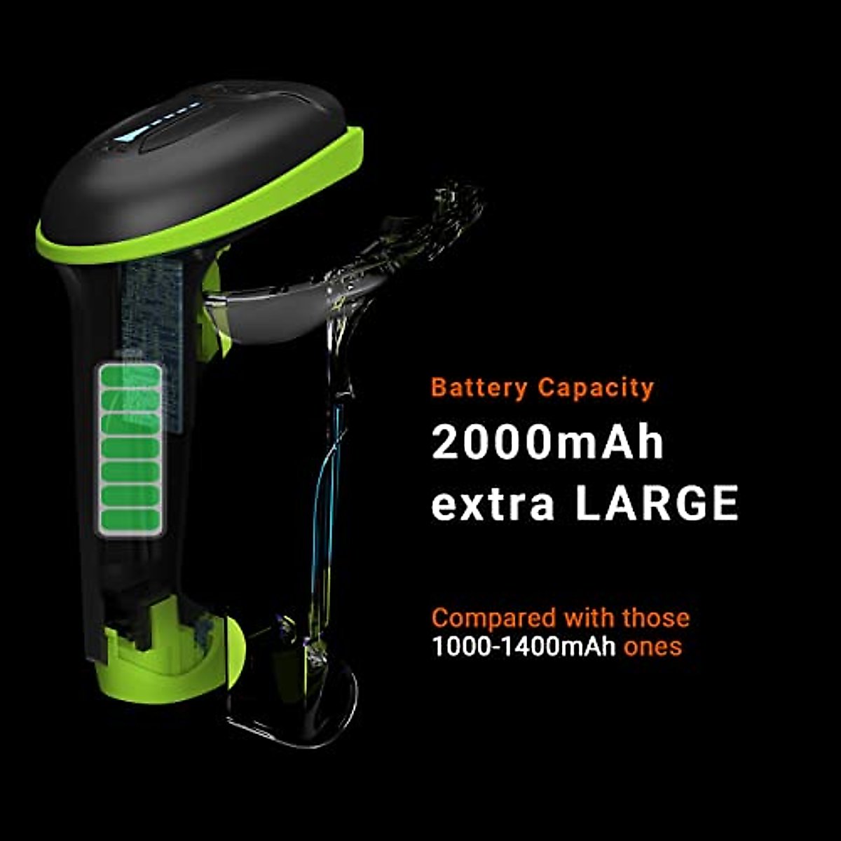 Tera Barcode Scanner Wireless Versatile 2-in-1 (2.4Ghz Wireless+USB 2.0 Wired) with Battery Level Indicator 328 Feet Transmission Distance Rechargeable 1D Laser Bar Code Reader USB Handheld (Green)